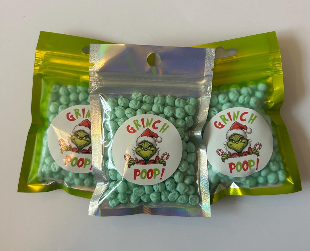 Grinch Poop Sweet Stocking Filler - Etsy