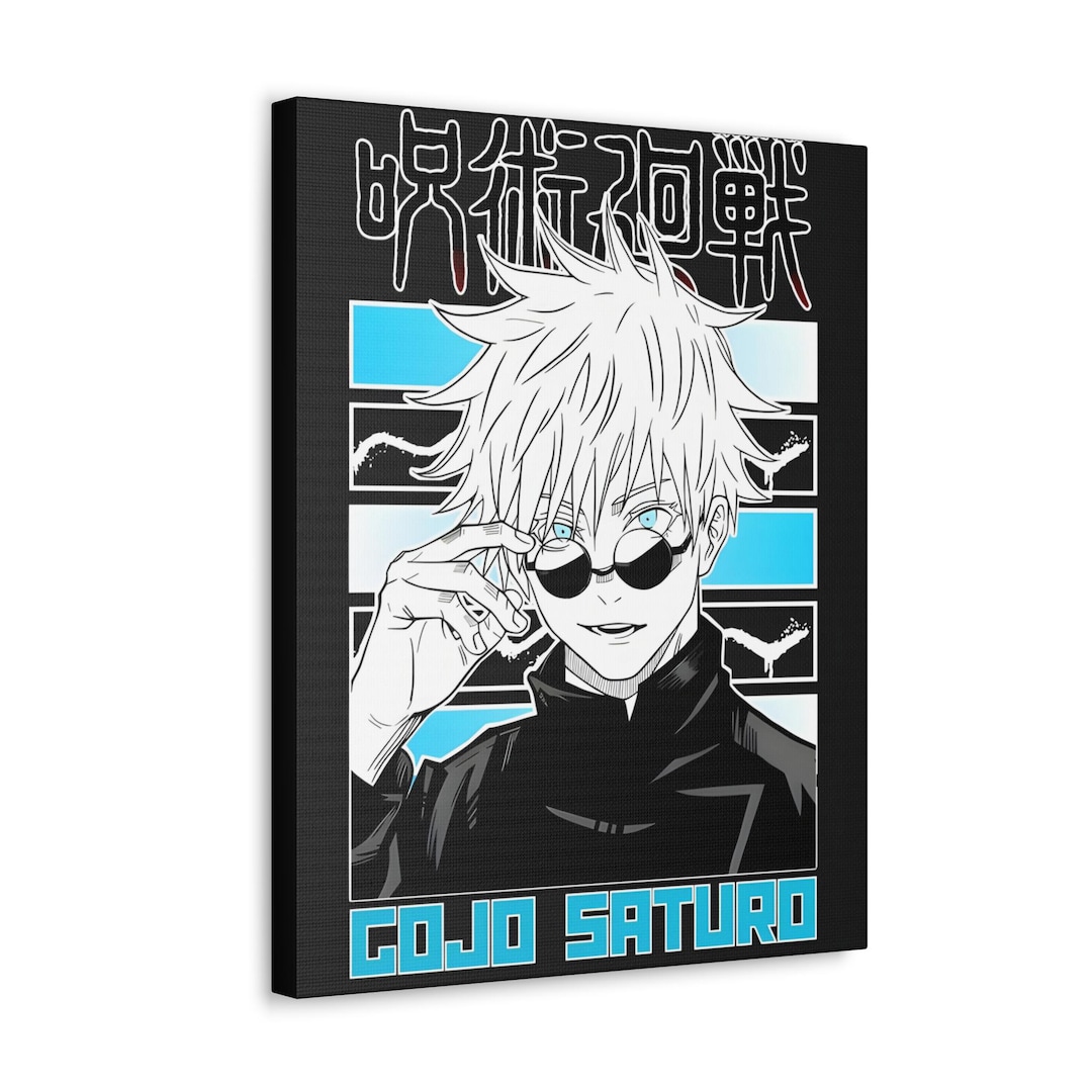 Gojo Satoru Wall Art Stunning Anime Canvas Print for Jujutsu Kaisen ...