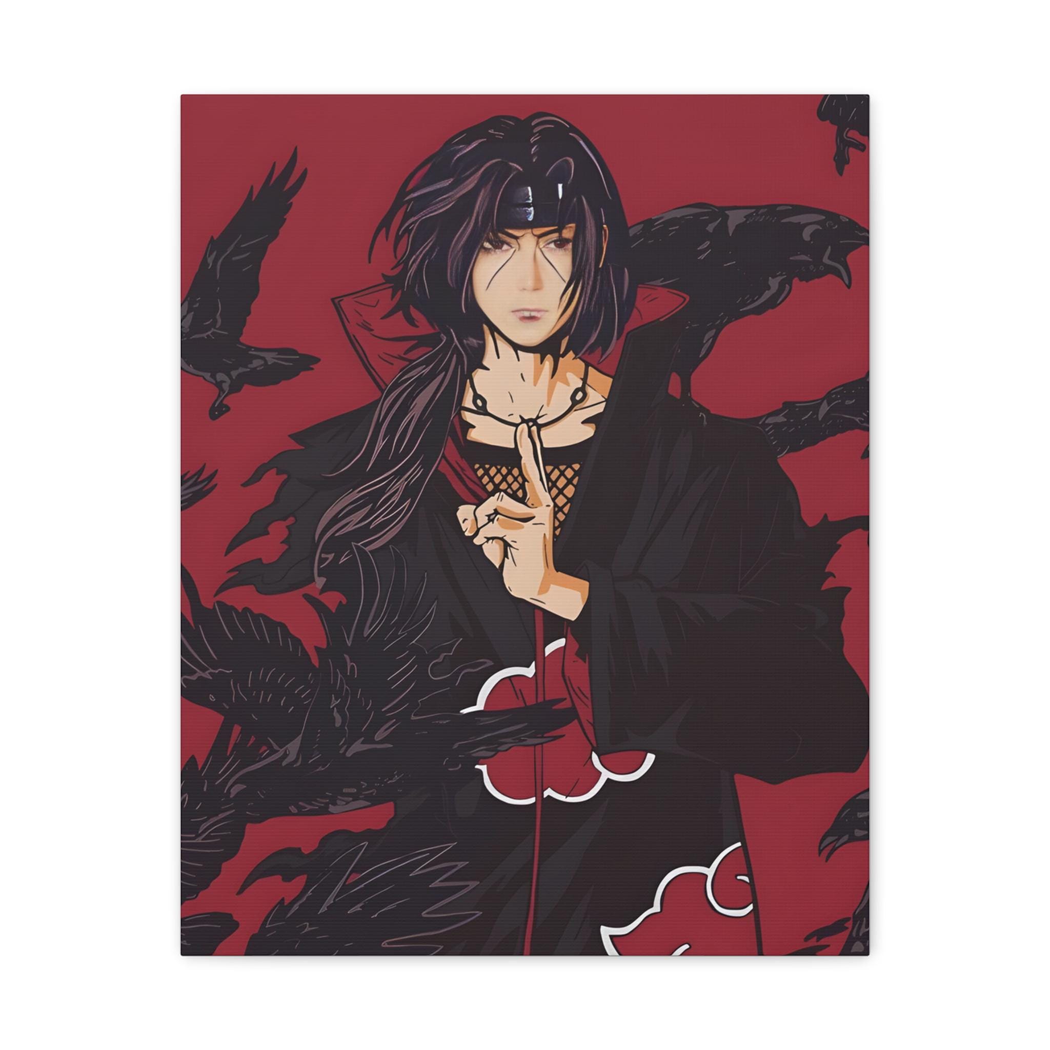Uchiha Itachi Wall Art Epic Ninja Design Sleek Anime Decor for Fans ...