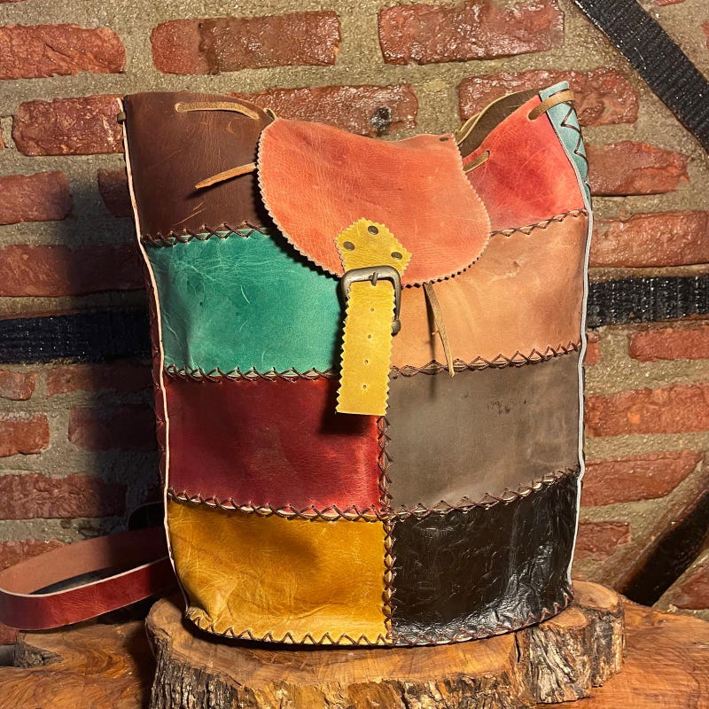 Leather Patchwork - Etsy