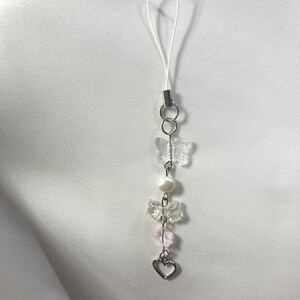 Pink Coquette Phone Charms With Bows - Cute Bunny Phone Charm - Soft ...