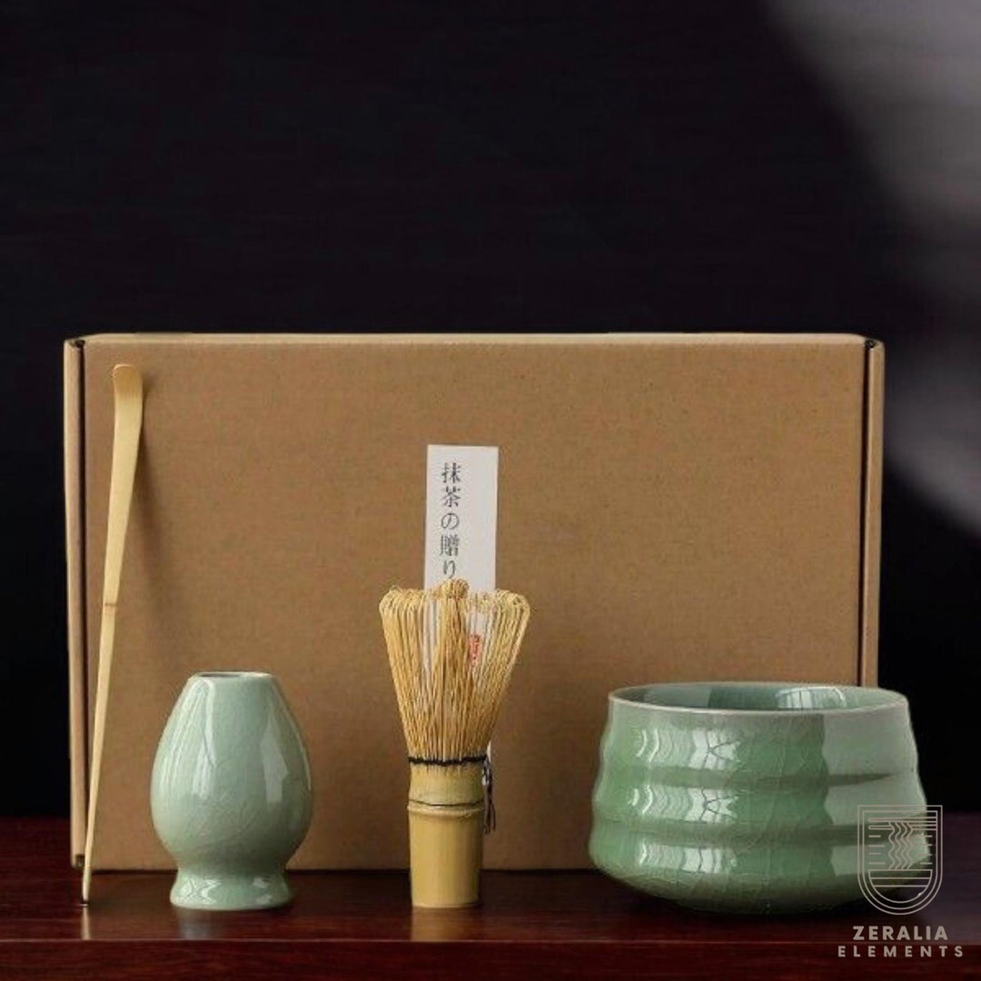 Japanese Ceramic Matcha Tea Set, Handcrafted Ceramic Matcha Set ...