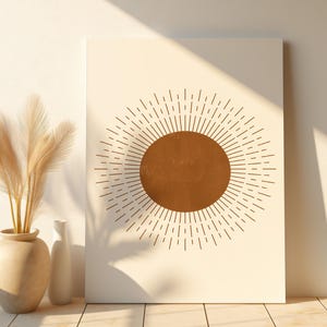 Boho Wall Art Set | Neutral Abstract Prints | Digital Download Decor - Etsy