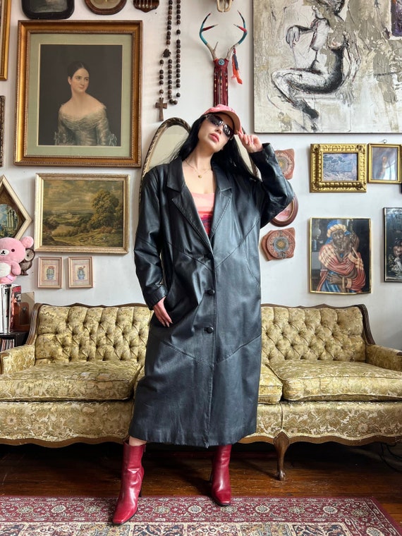 Vintage genuine leather panel - Gem