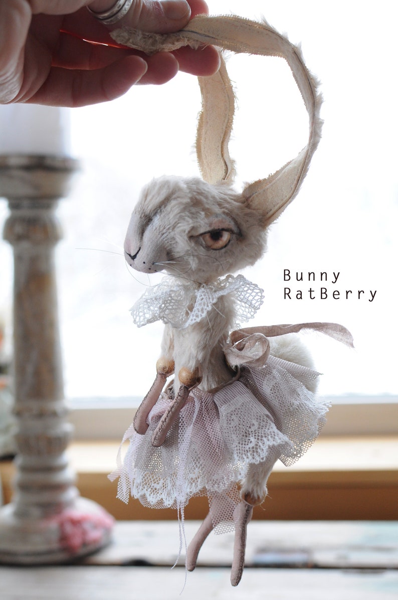 Beige Bunny Art Doll Animal Bjd Rabbit Posable Plush Rabbit by | Etsy
