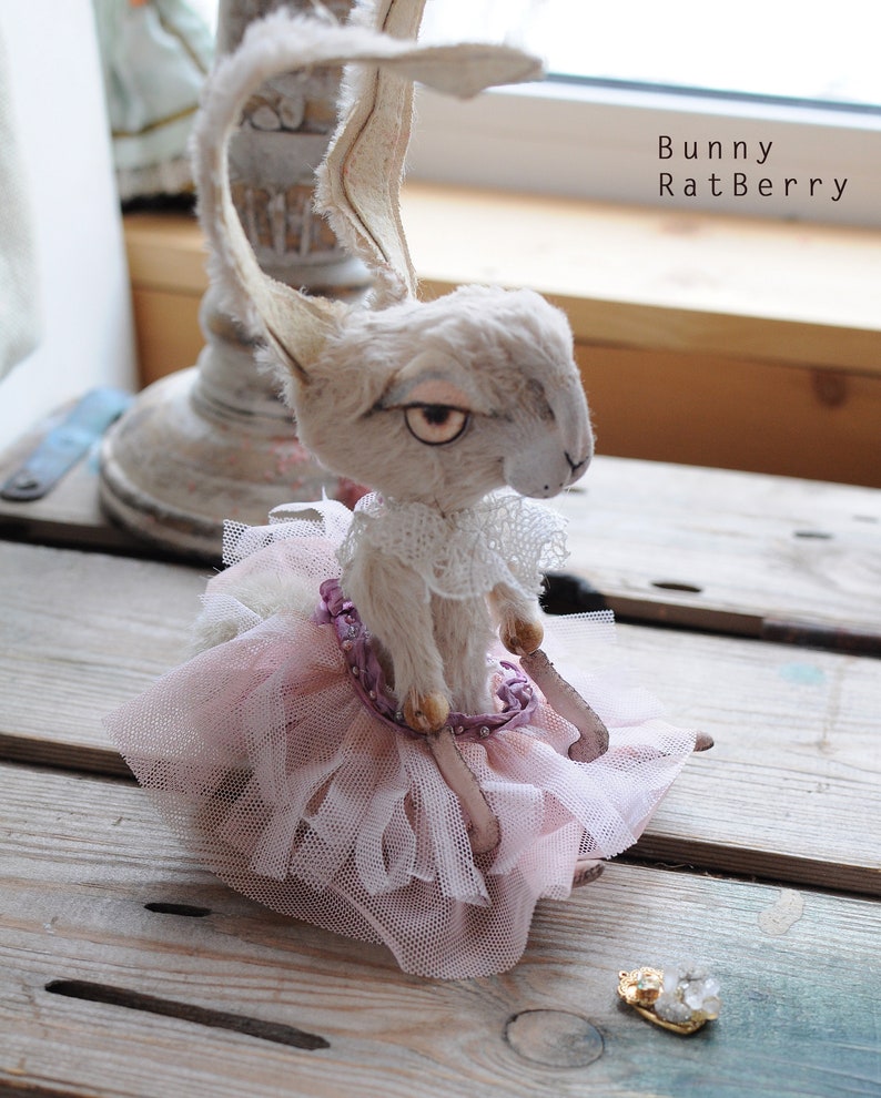 Beige Bunny Art Doll Animal Bjd Rabbit Posable Plush Rabbit by | Etsy