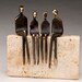 Bronze Family Portrait Family of Four Bronze Sculpture Elegant Home ...