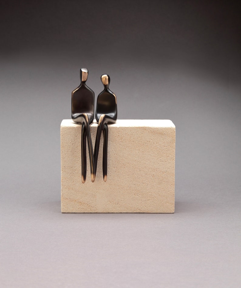 Sacred Trust: a Bronze Sculpture Gift for Him and Spiritual - Etsy