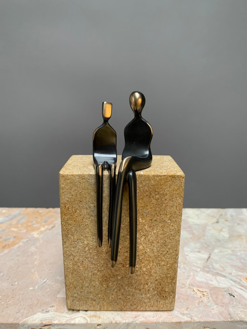 Mother and Daughter Bronze Sculpture Mom and Child | Etsy