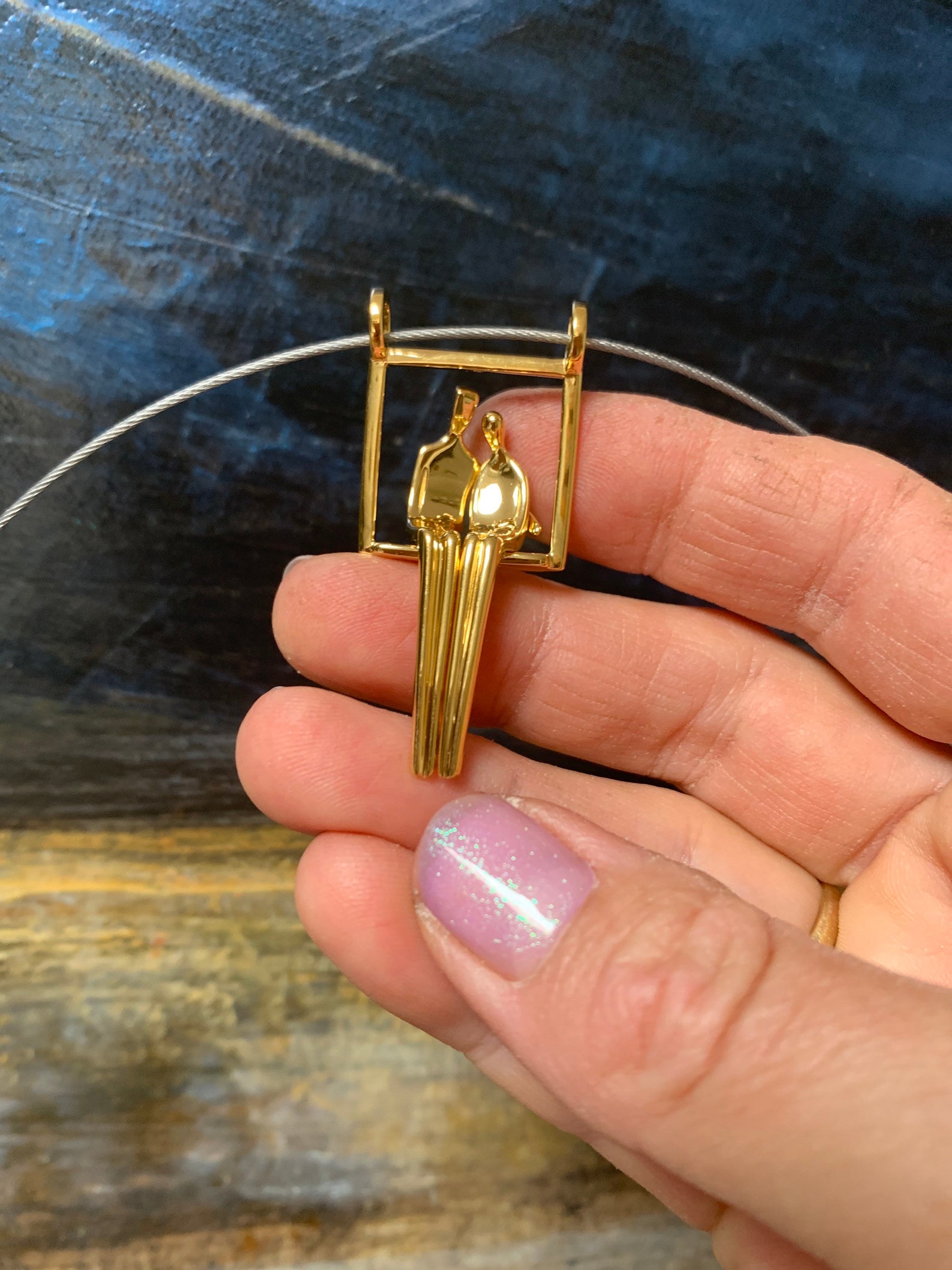 Couple Pendant to My Iconic Sculptures. Close to Me in - Etsy