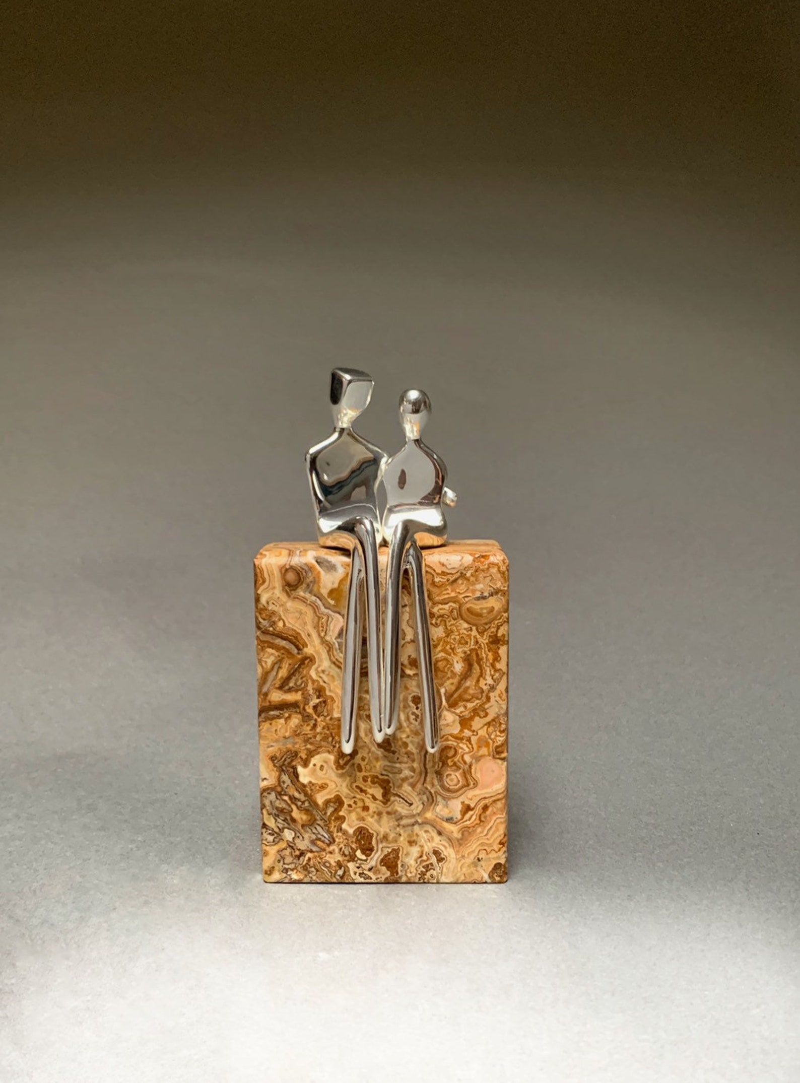 Collectible Silver Figurines Silver Sculpture With Loving | Etsy