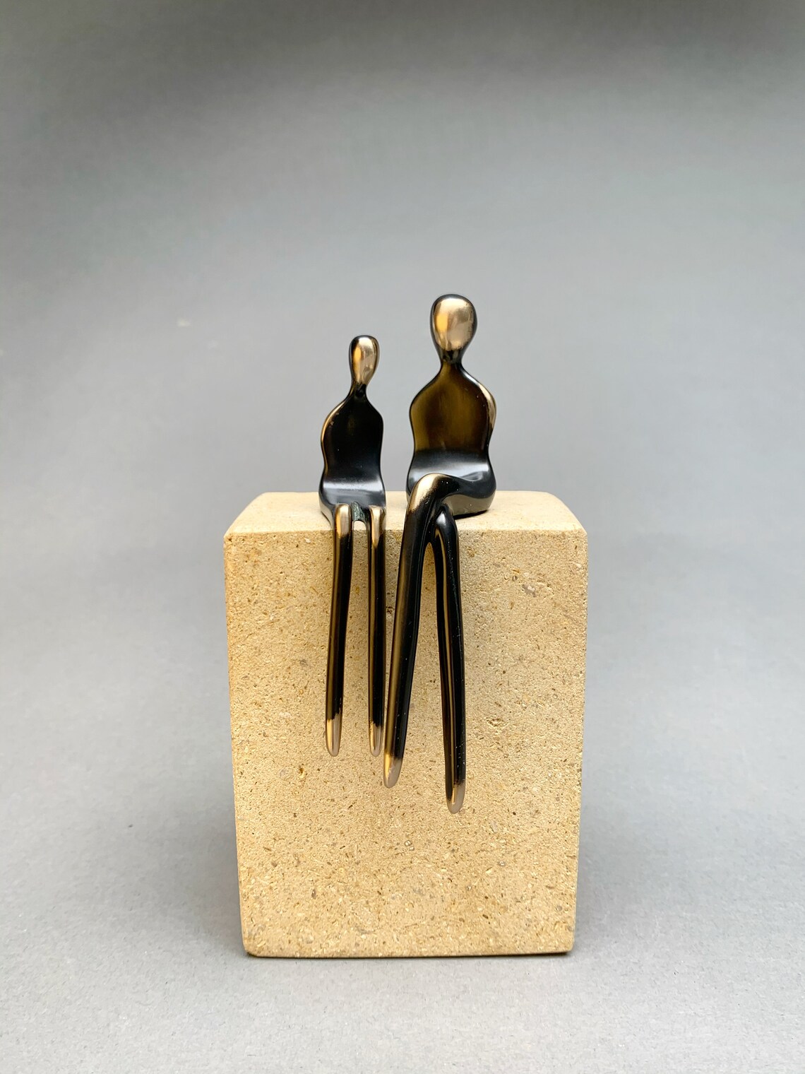 Mother and Daughter Bronze Sculpture Mom and Child | Etsy