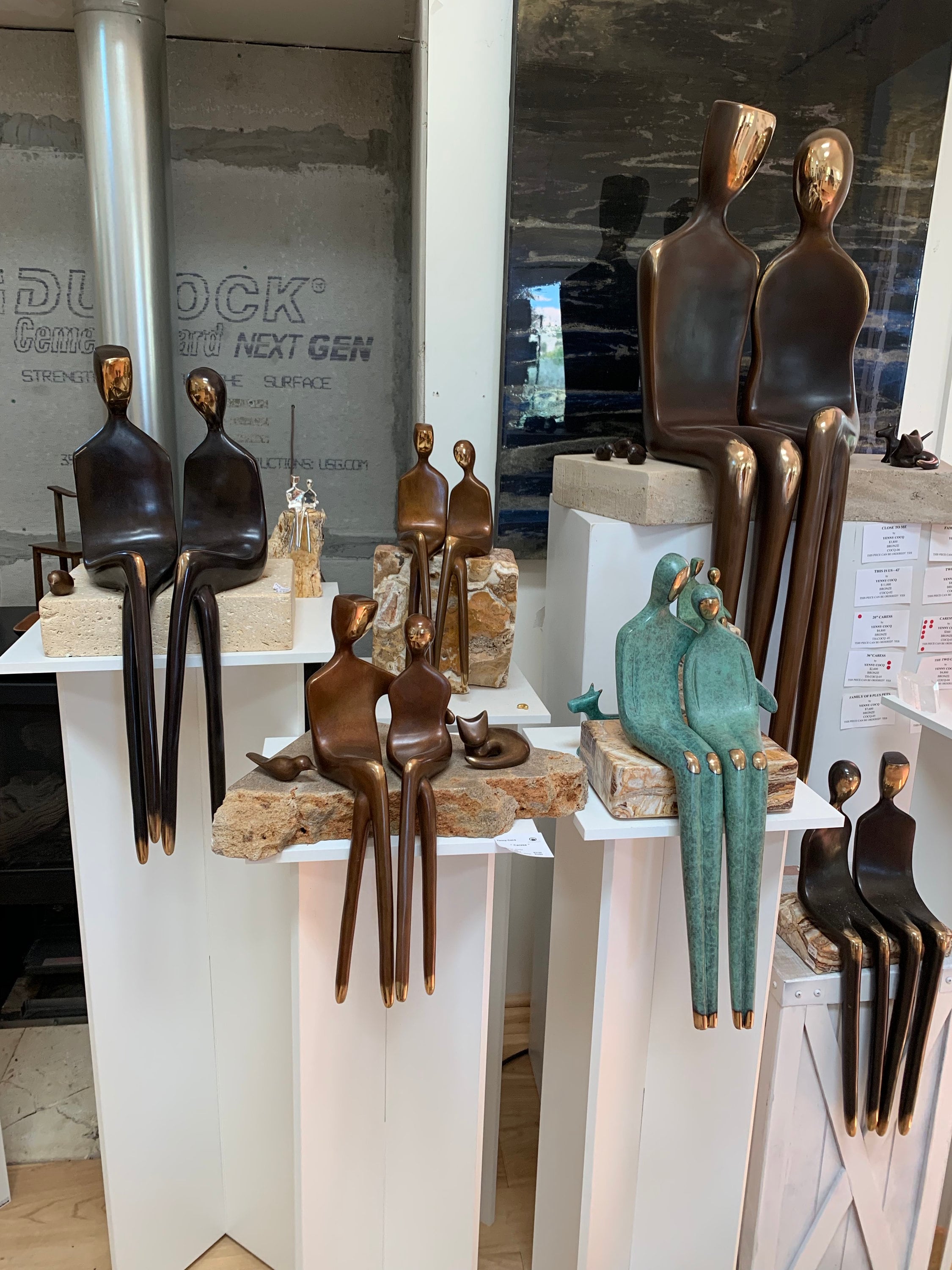 Bronze Family Portrait of Three | Bronze Figurines | Anniversary Gift ...