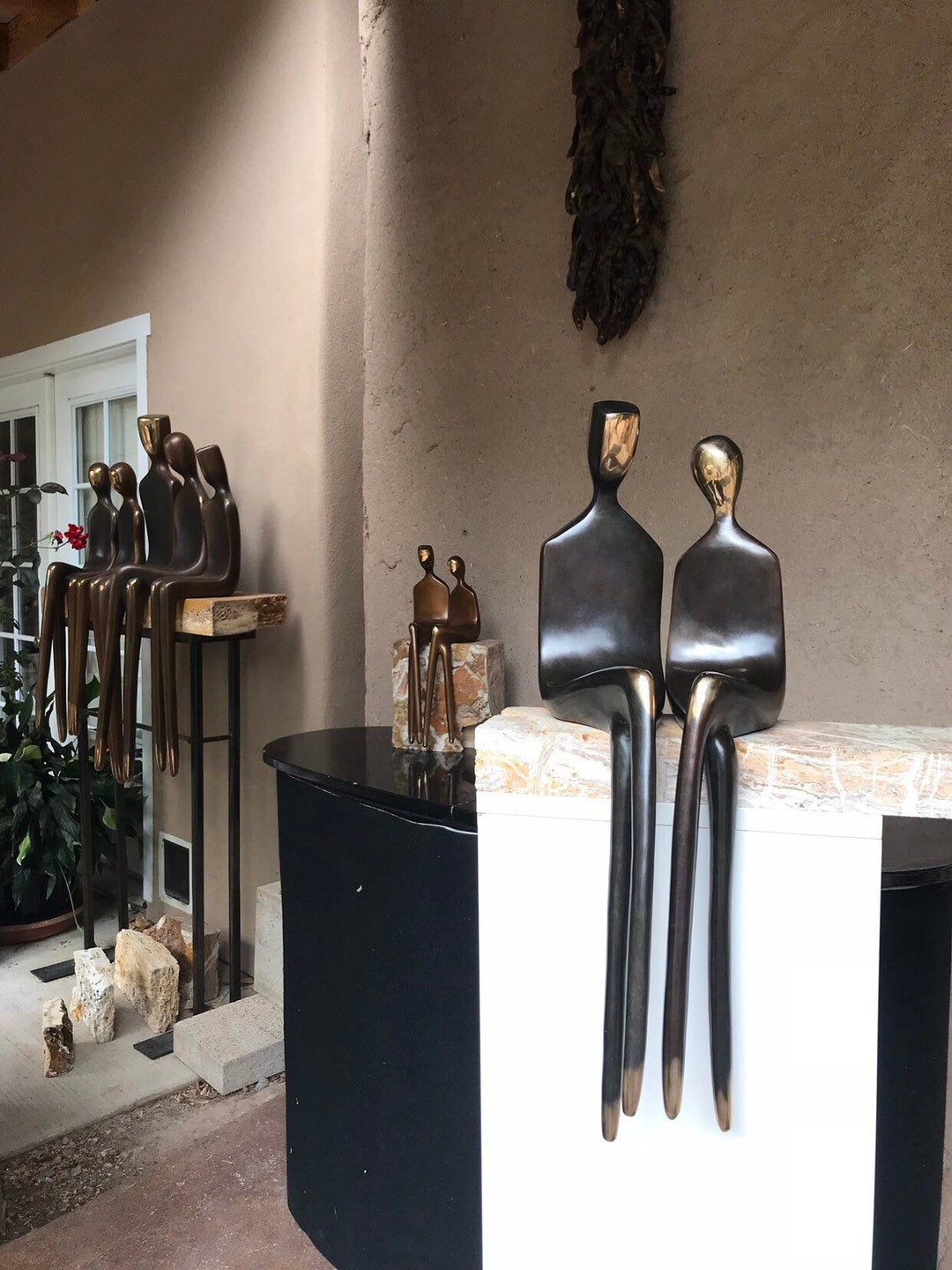 Mantle Sculpture, the Two of Us in 24", a Contemporary Bronze Sculpture ...