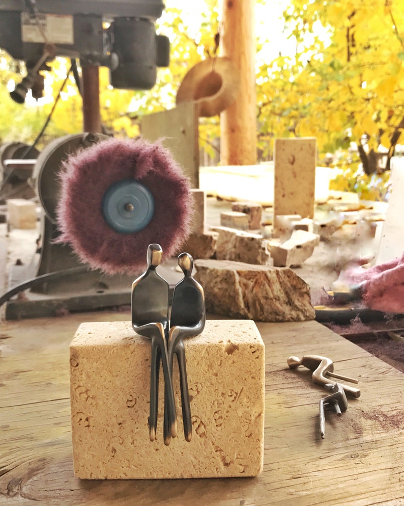 Sacred Trust: a Bronze Sculpture Gift for Him and Spiritual - Etsy