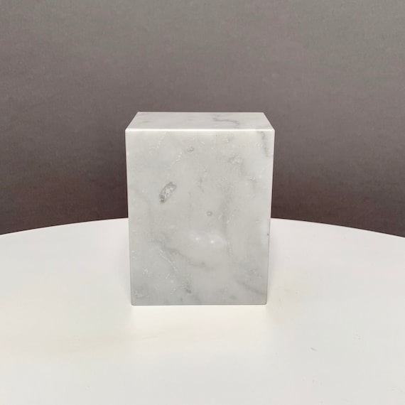 White Gray Marble Base for Sculptures 3x4x2 Elegant Marble - Etsy