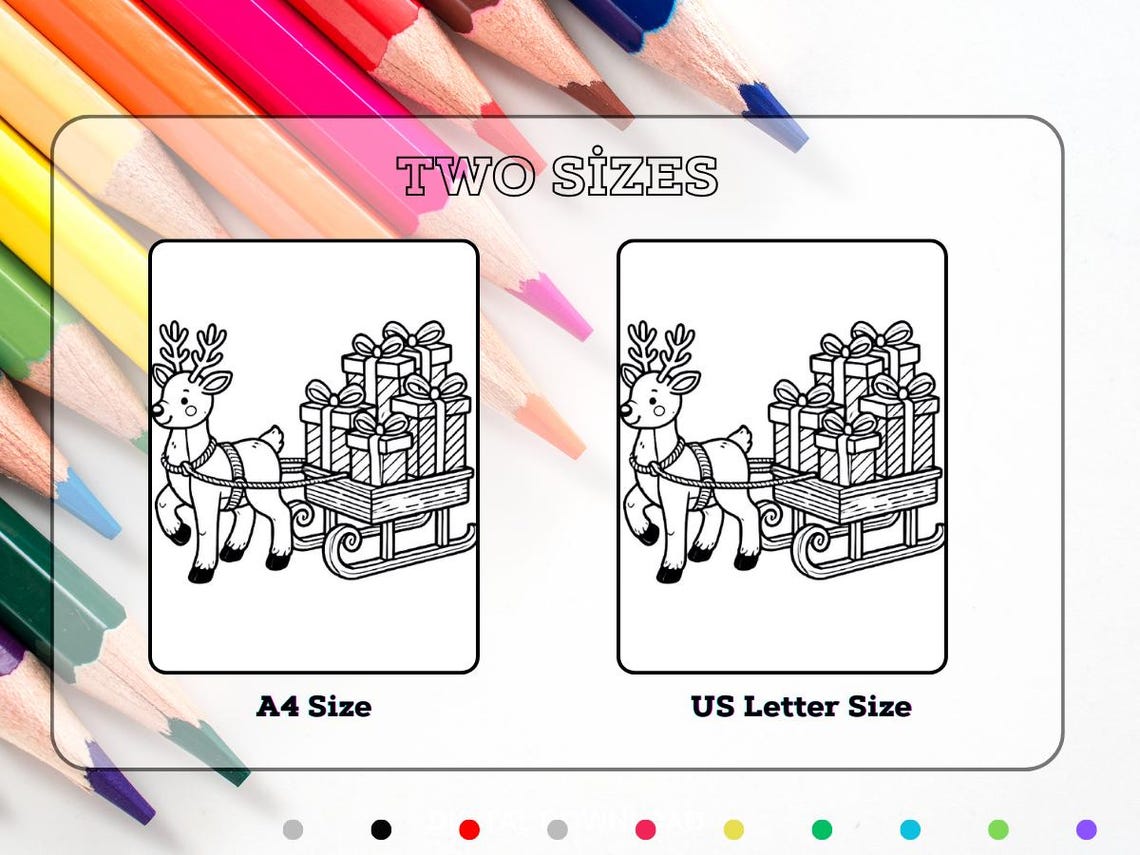 50 Christmas Coloring Pages for Kids, Printable Coloring Pages ...