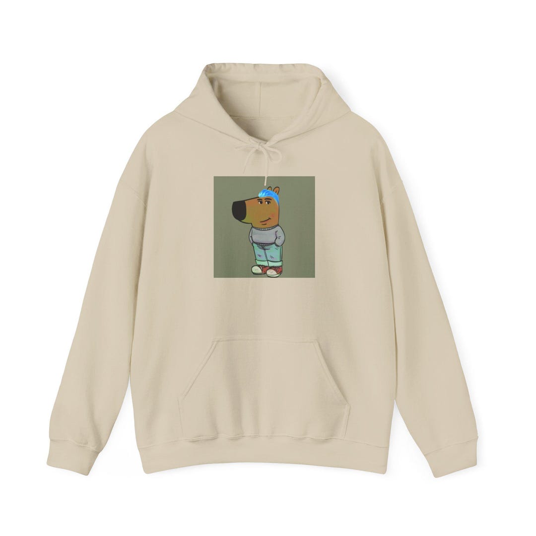 Low Taper Fade Chill Guy Hooded Sweatshirt - Etsy