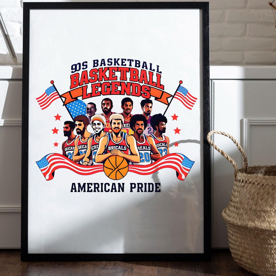 Dream Team Poster Digital Download, Basketball T-shirt 300dpi PNG, Fans ...