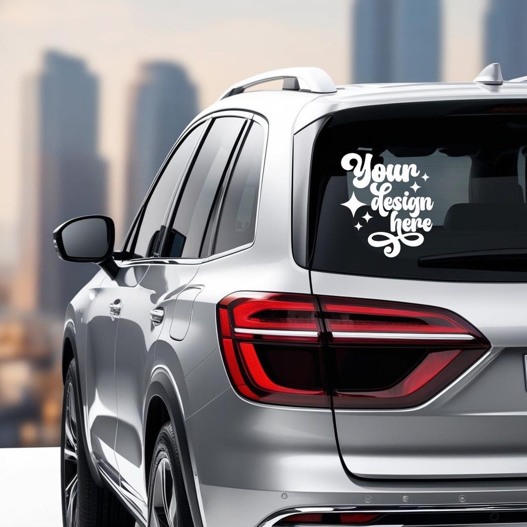 SUV Rear Window Mock up SUV Mockup Hat Mock up Mockup Lifestyle Mockup ...
