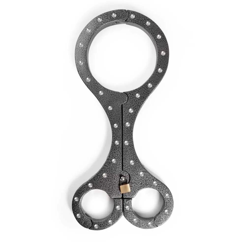 Heavy Duty Shrews Fiddle Aluminum Collar and Handcuff Cuffs 17.75cm (7 ...