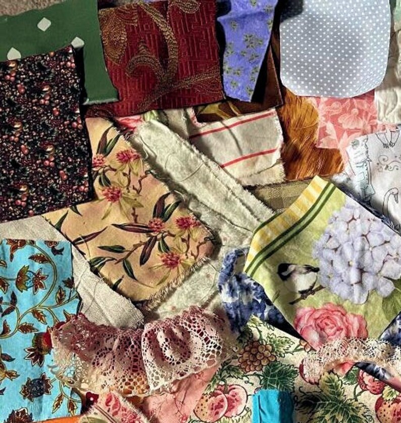 Grab Bag Vintage Fabric/ Newer Fabric pieces 150 - Etsy