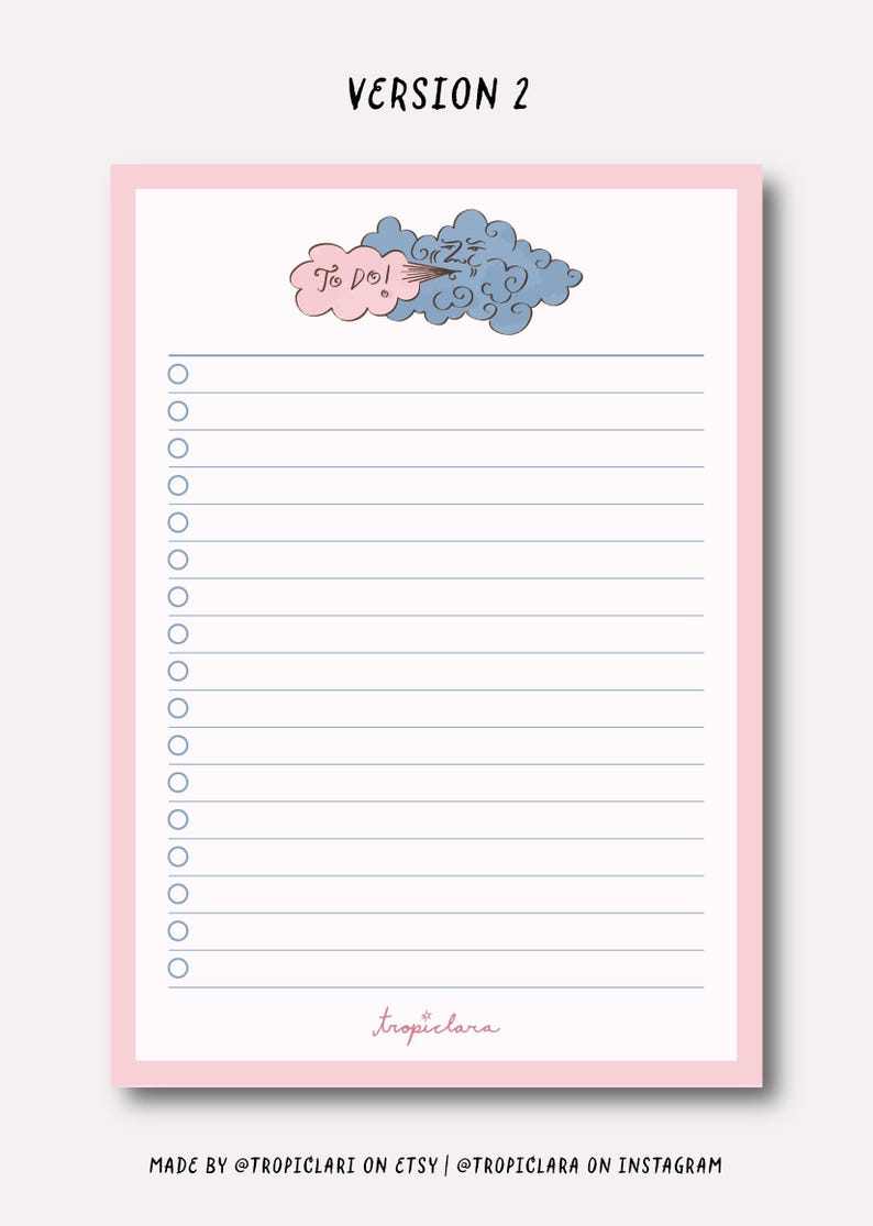 Printable to Do List Template – Organize Your Tasks Online & Offline - Etsy