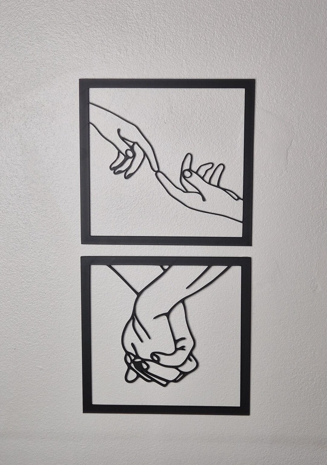 3d-printed Fineline Hands Wall Art – Elegant Home Decor – Perfect Gift ...