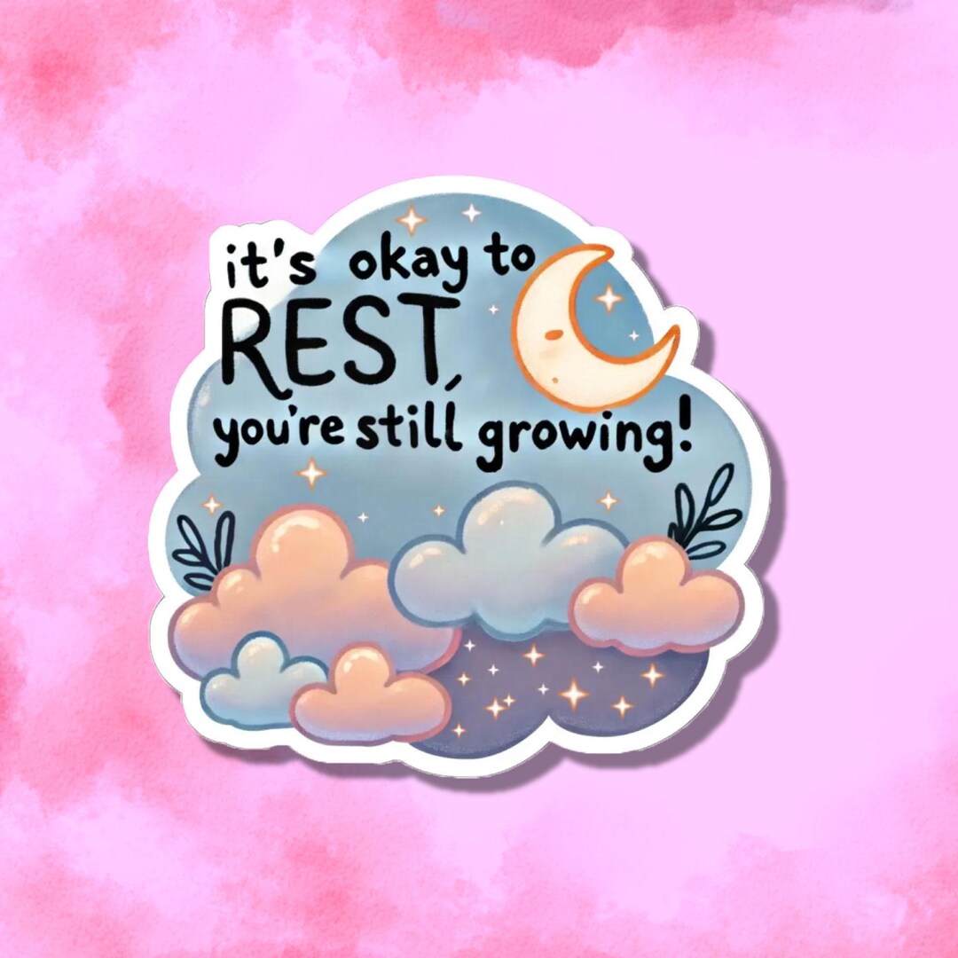 Mental Health Wellness Quote Stickers, Motivational Decals, Self Care ...