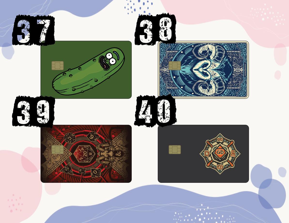 Credit / Debit Card Skins- Unique Decals, Vinyl Stickers, - Etsy