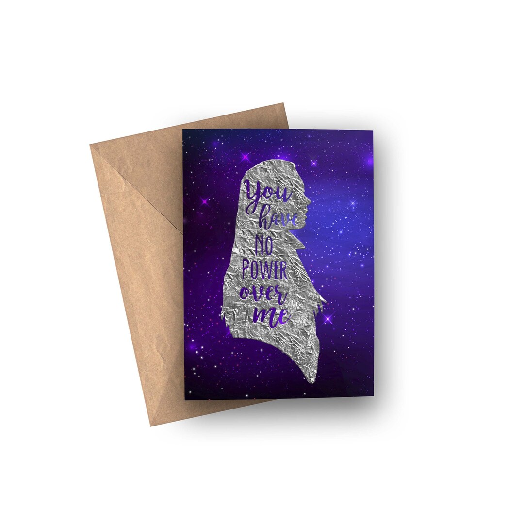 You Have No Power Over Me Greetings Card - Etsy