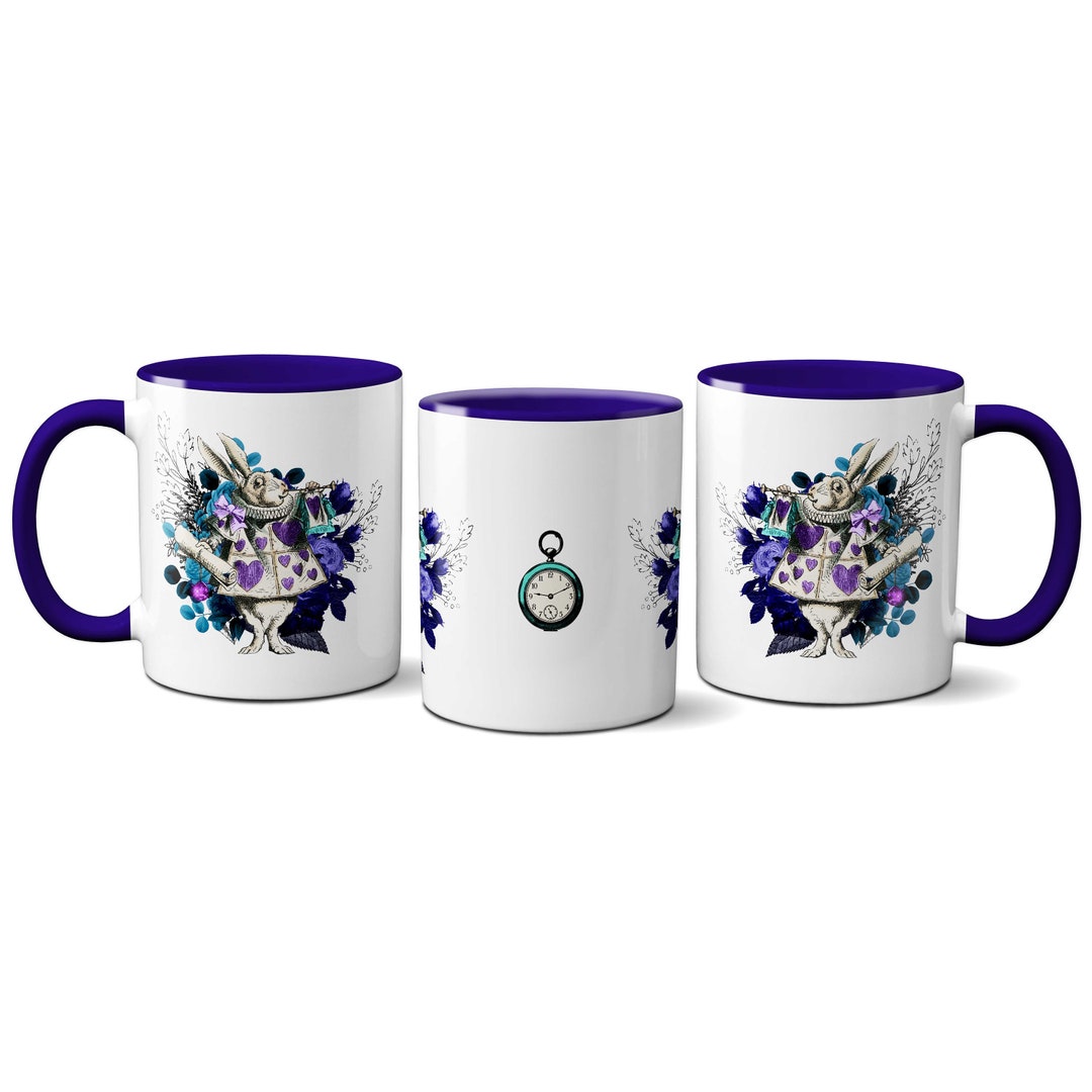 White Rabbit (queen of Hearts) - Alice in Wonderland Mug/cup - Etsy