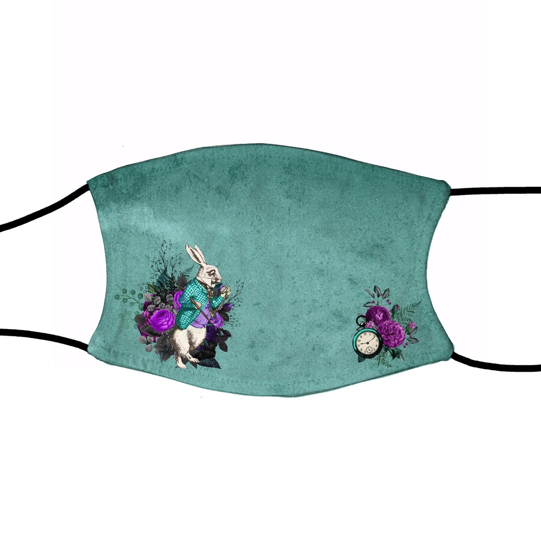 White Rabbit Facemask With Filters washable and Reusable - Etsy