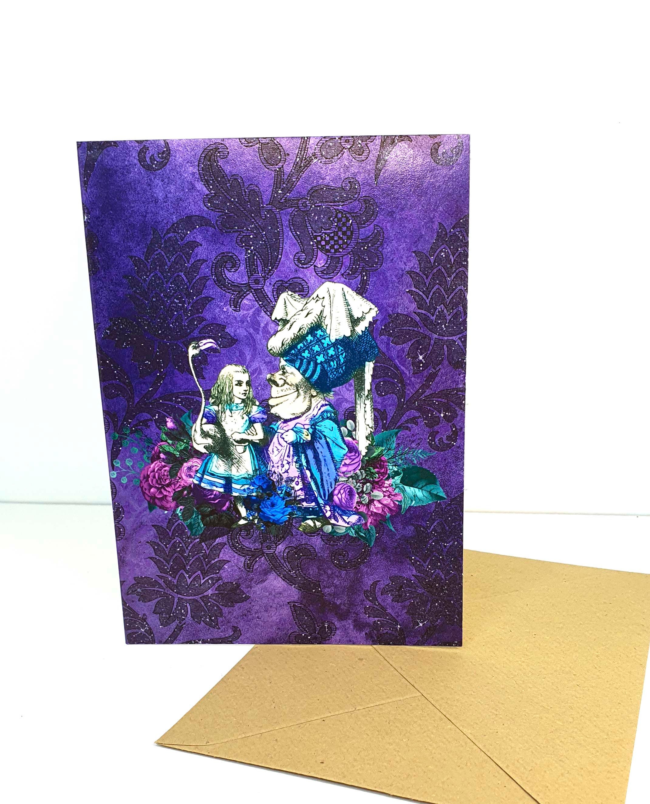 Alice in Wonderland Greetings Card pack of 10 | Etsy