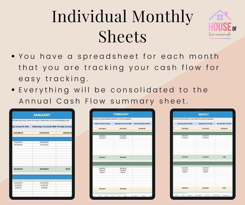 Daily Cash Flow Tracker | Google Sheets | Cash Flow | Moneymap Tracker ...