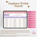 Weekly Employee Payroll Google Sheets Payroll Calculator Timecard ...