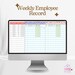 Weekly Employee Payroll | Google Sheets | Payroll Calculator | Timecard ...
