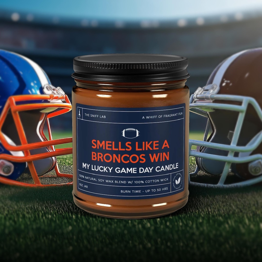 Smells Like a Broncos Win, Denver Broncos Lucky Game Day Candle ...