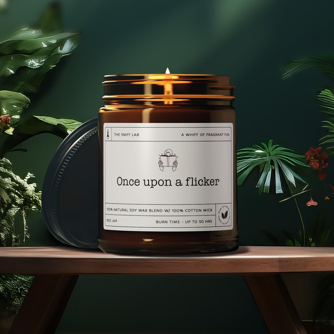 Once Upon a Flicker, Fairytale Inspired Candle, Bookish Soy Wax Candle, Gift for Readers ...