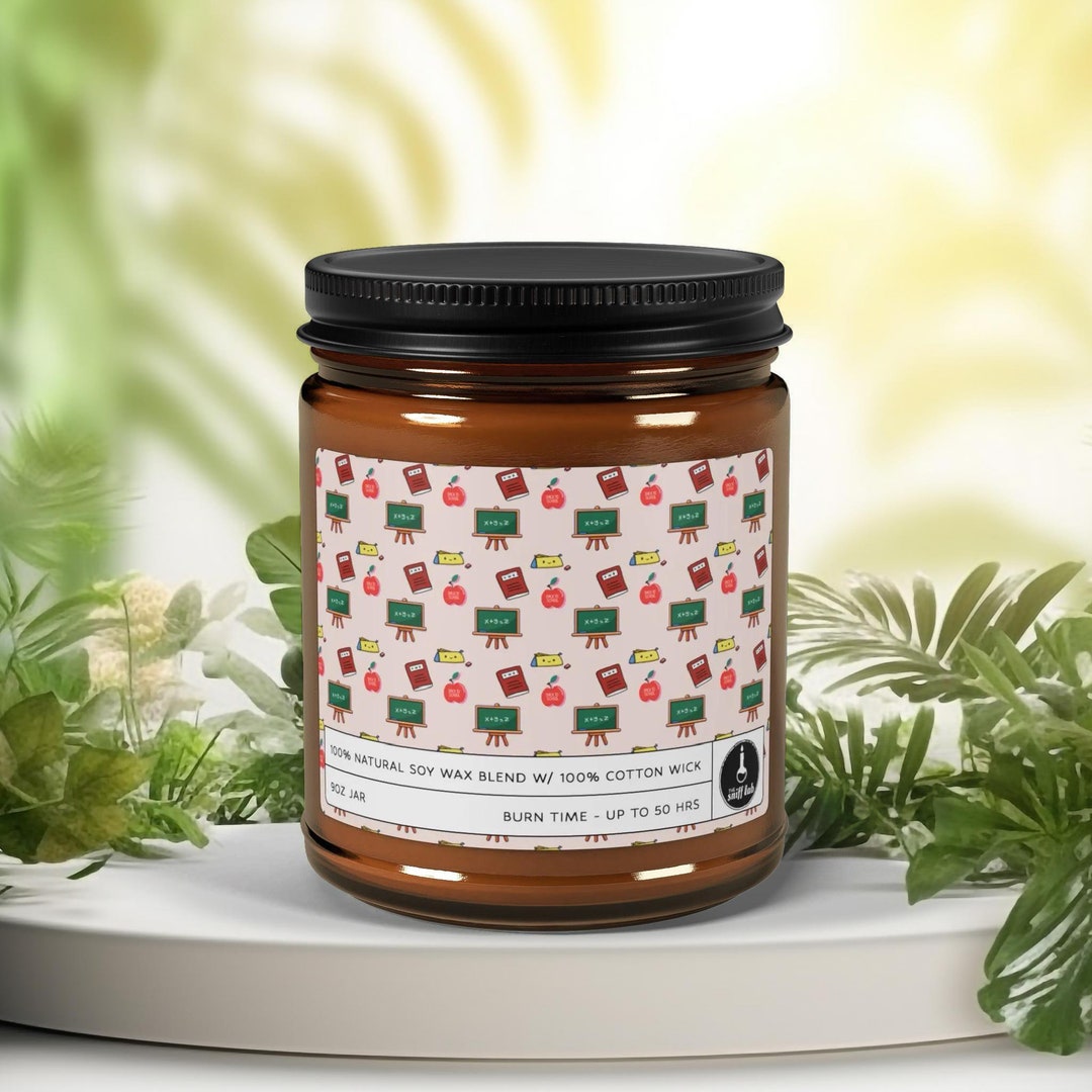 Teacher Candle, Classroom Decor, Scented Soy Candle, Gift for Teacher ...