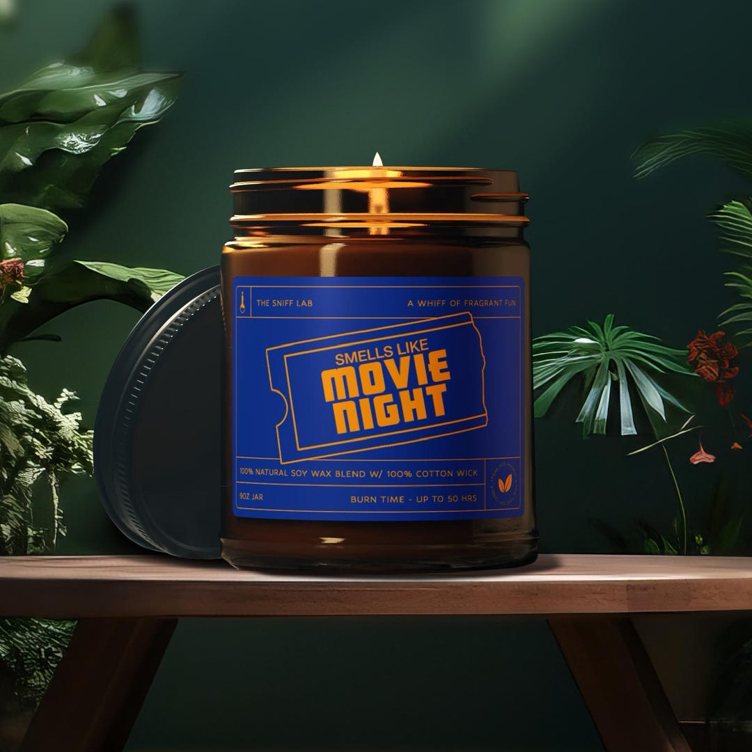 Smells Like Movie Night Video Store Scented Candle, VHS, DVD, Movie ...