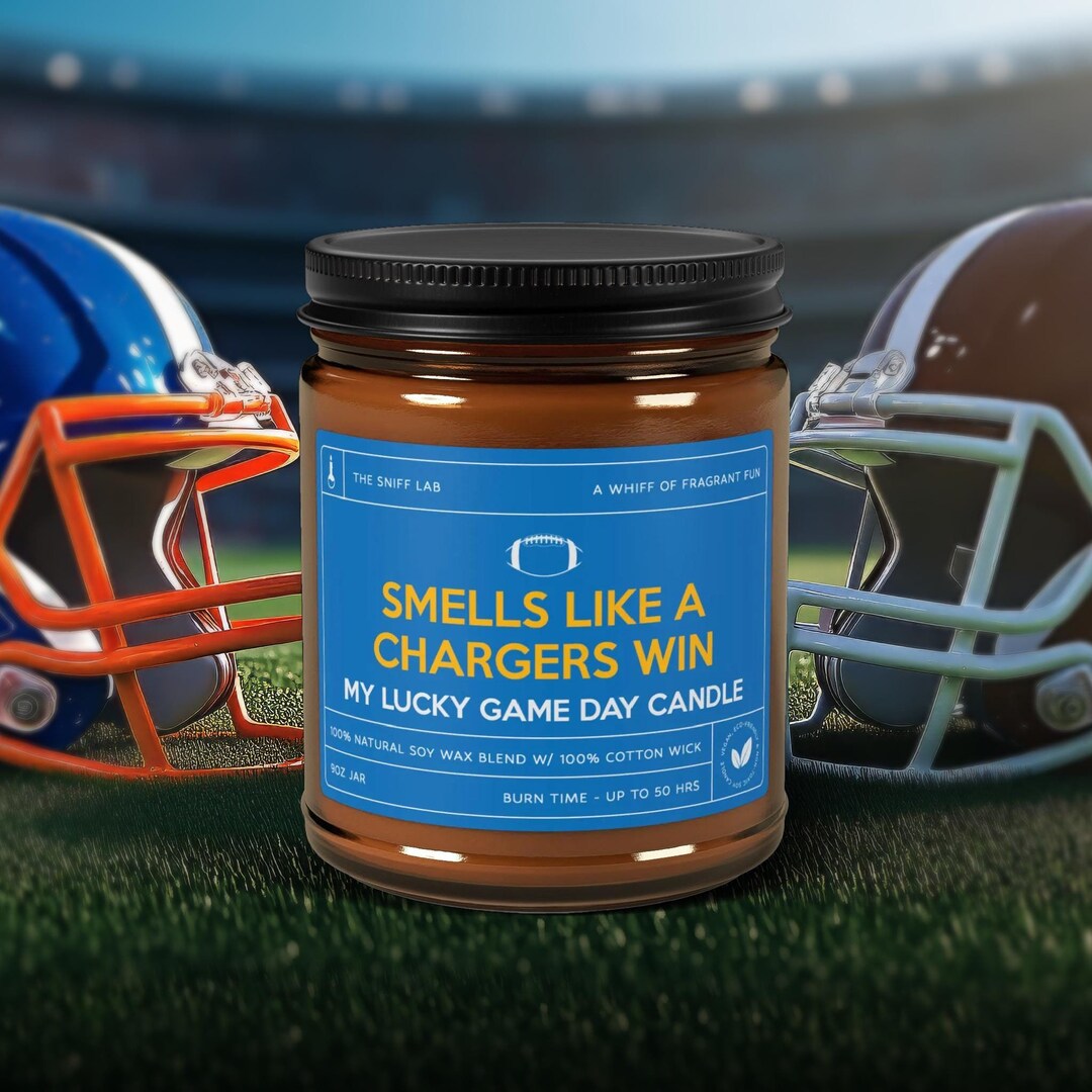 Smells Like a Chargers Win, Los Angeles Chargers Lucky Game Day Candle ...