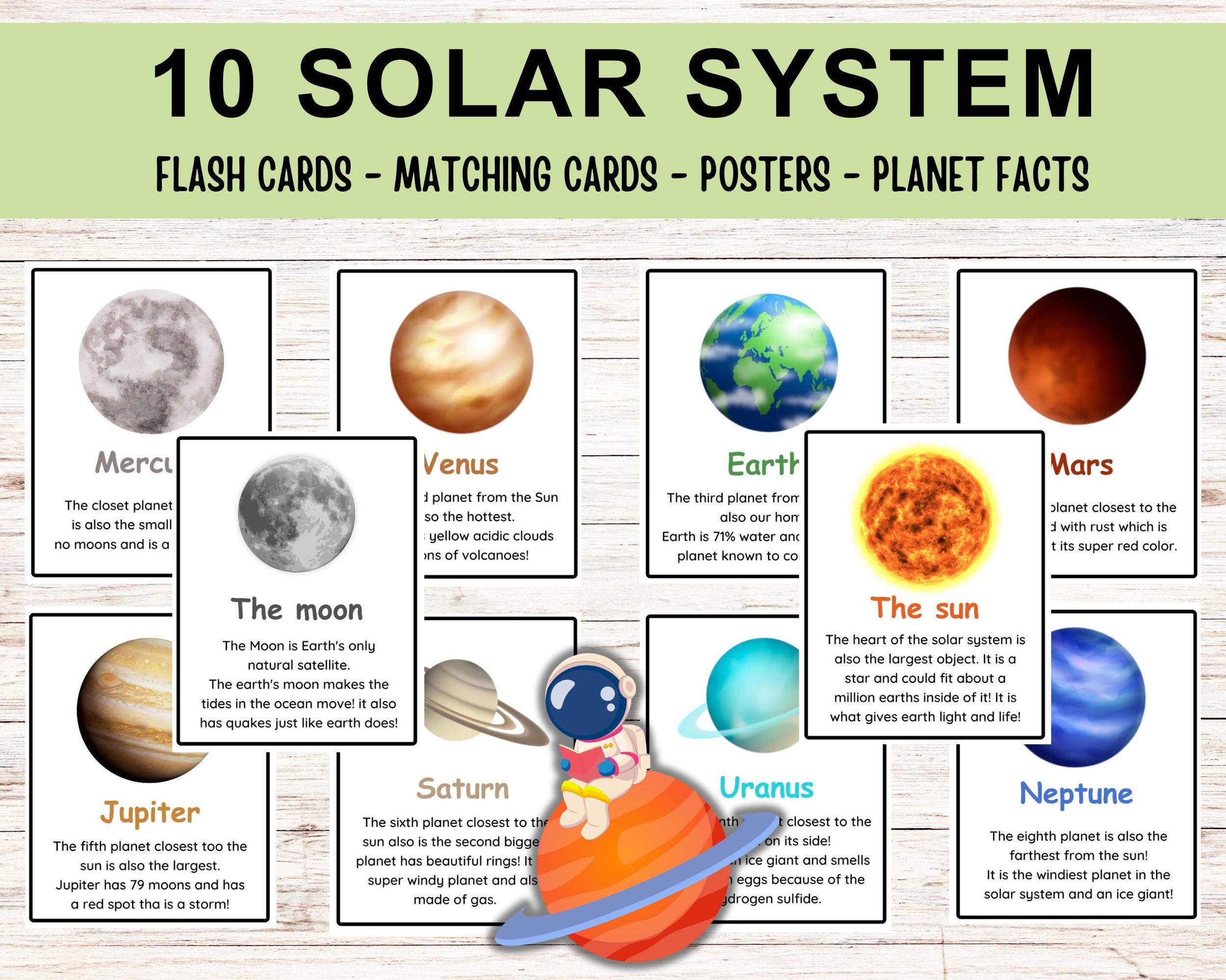 Solar System Planets Flash Cards | Space Flash Cards | Homeschool ...