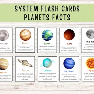 Solar System Planets Flash Cards | Space Flash Cards | Homeschool ...