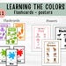 Teaching Colors Flashcards and Posters for Preschool and Kindergarten ...