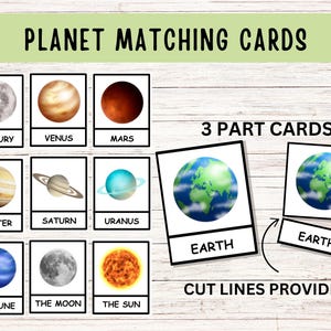 Solar System Planets Flash Cards | Space Flash Cards | Homeschool ...