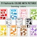 Teaching Colors Flashcards and Posters for Preschool and Kindergarten ...