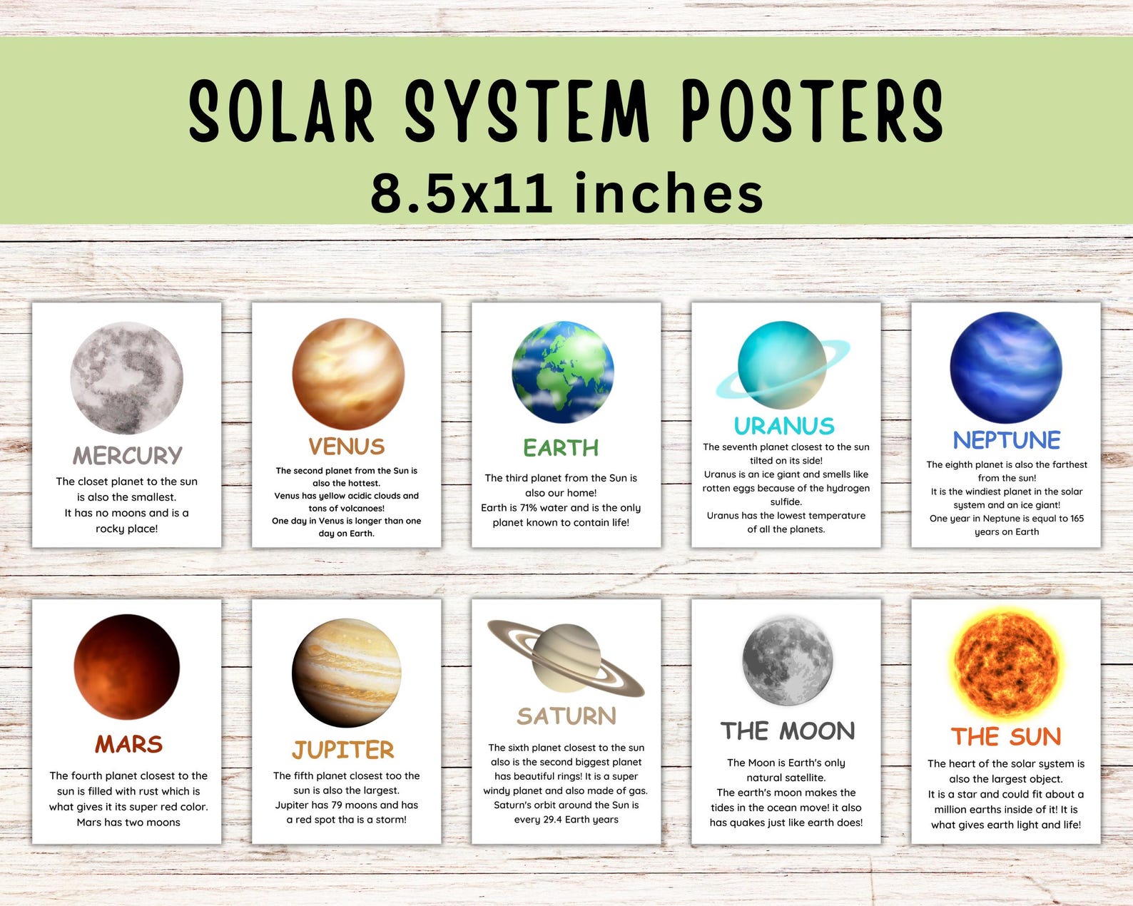 Solar System Planets Flash Cards | Space Flash Cards | Homeschool ...