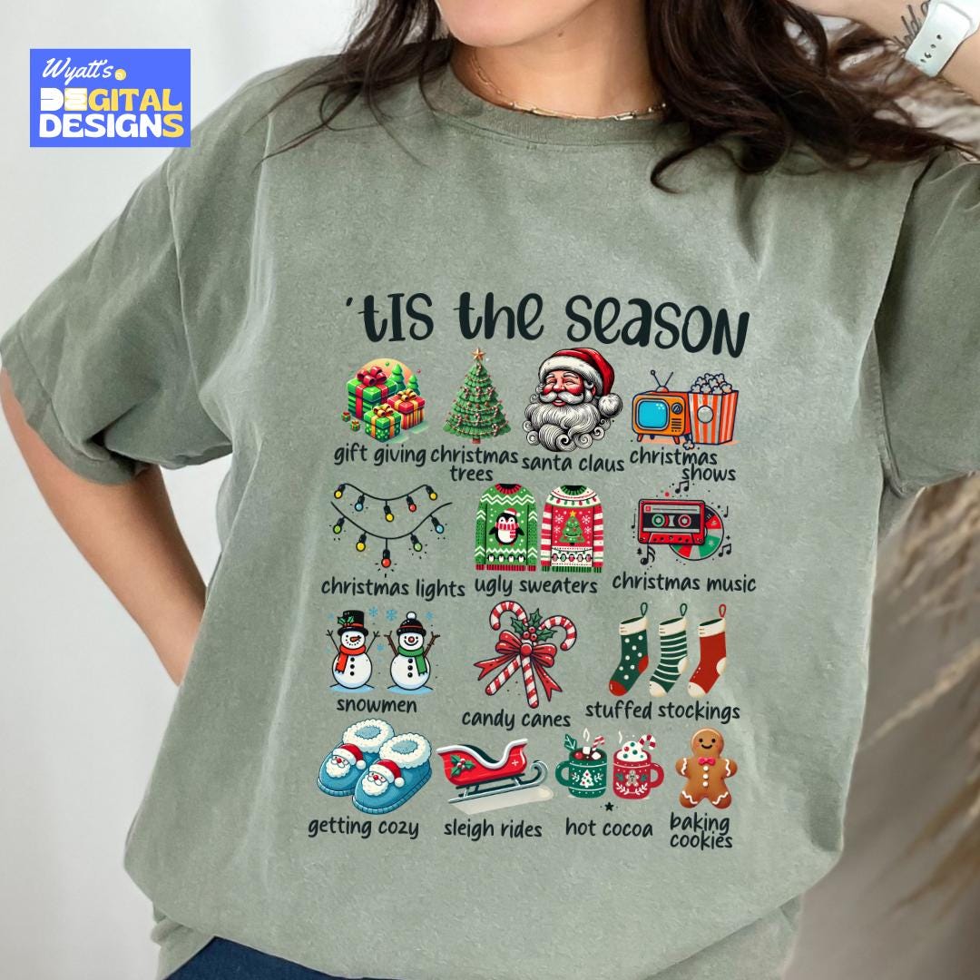 Retro PNG, 'tis the Season PNG, Vintage Holiday Design, Christmas ...