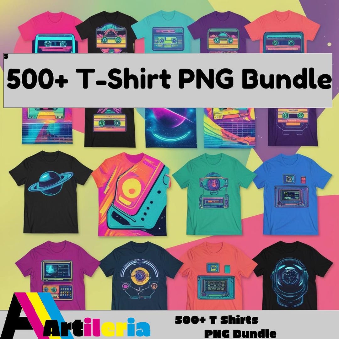 500+ T-shirt Designs Bundle Artistic T-shirt Designs Colorful Tshirt ...